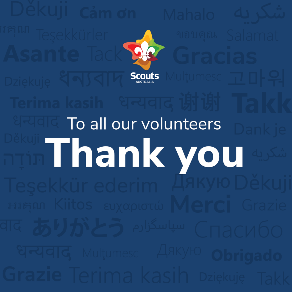 Thank you for volunteering | Scouts Australia
